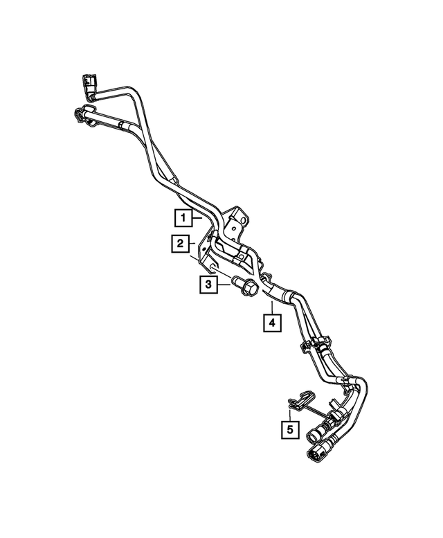 52855986AE - Fuel Supply And Vapor Line Bundle 2008-2011 Ram Dakota ...