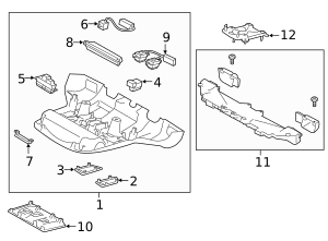 2019-2021 Subaru Forester Overhead Console 87505SJ501ME | Subaru Parts ...