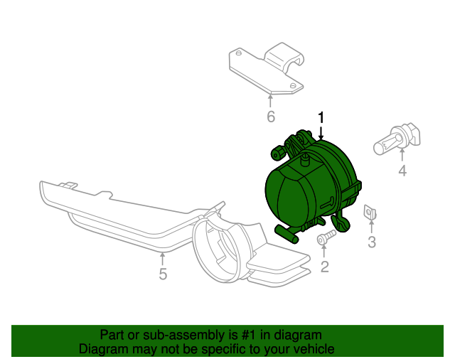 Genuine BMW 63-17-8-371-908 | Fog Lamp Assembly | FREE Shipping on Most ...