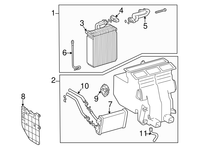 1997-1999 Toyota Camry Heater Assembly 87050-06180 | Toyota Parts Center