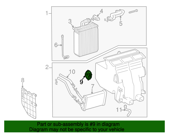 87106-06060 - HVAC Air Inlet Door Actuator 1997-2003 Toyota ...
