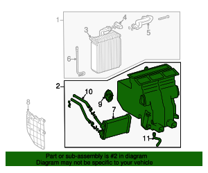 1997-1999 Toyota Camry Heater Assembly 87050-06180 | Toyota Parts Center