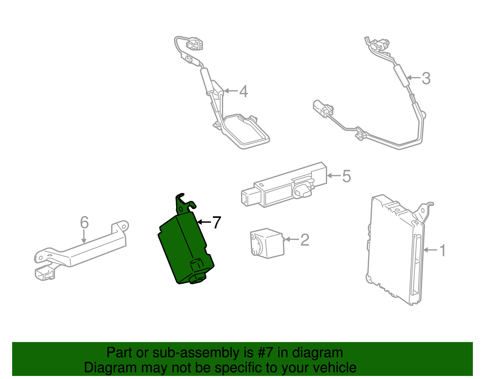 Genuine Toyota Receiver part# 89740-0T010 for 2009-2015 Toyota Venza ...