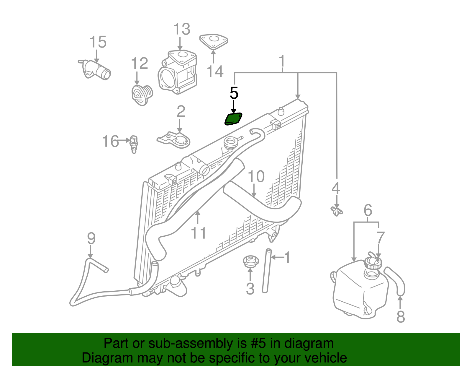 MR481218 - Radiator Cap 1987-2002 Mitsubishi | Mitsubishi Direct Parts