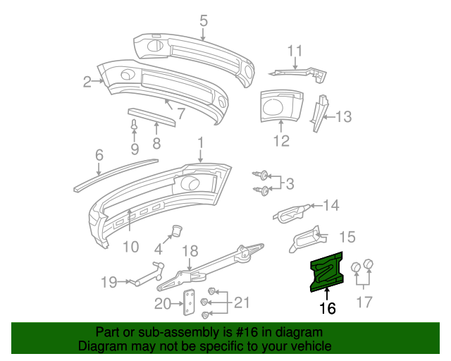 2006-2008 Dodge Ram 1500 Bumper Bracket - Driver's Side (LH) 55077953AA ...
