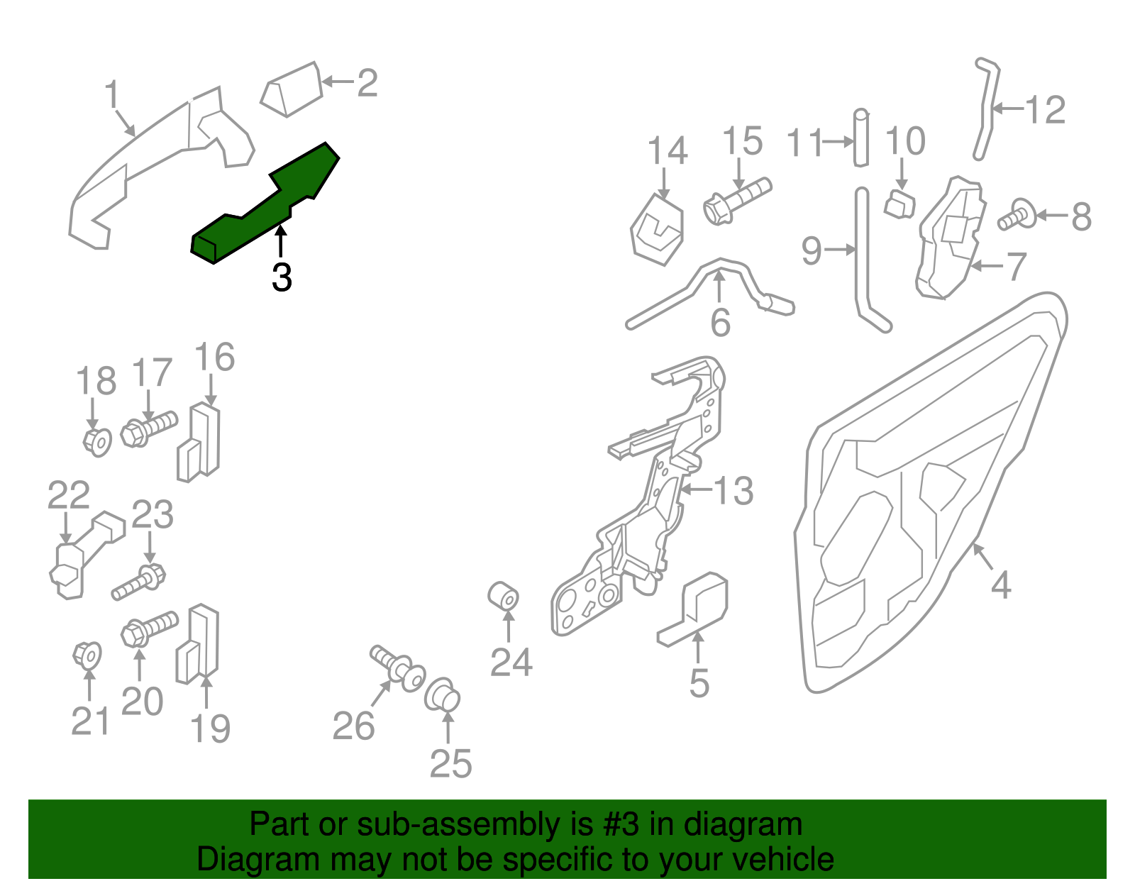 BT4Z-7826685-B - Handle Base 2011-2015 Ford | Big 3 Auto Parts