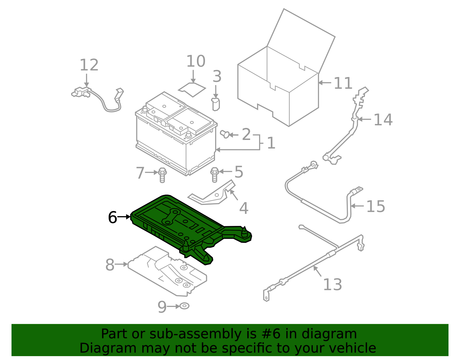 2019-2024 Audi Q3 | Battery Tray | 5QF-915-331-C | OEM Vehicle Parts