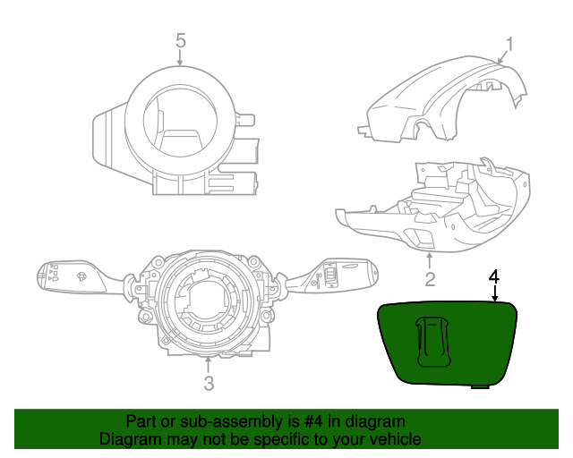 61-31-9-496-254 - Steering Column Control Switch 2020-2024 BMW ...