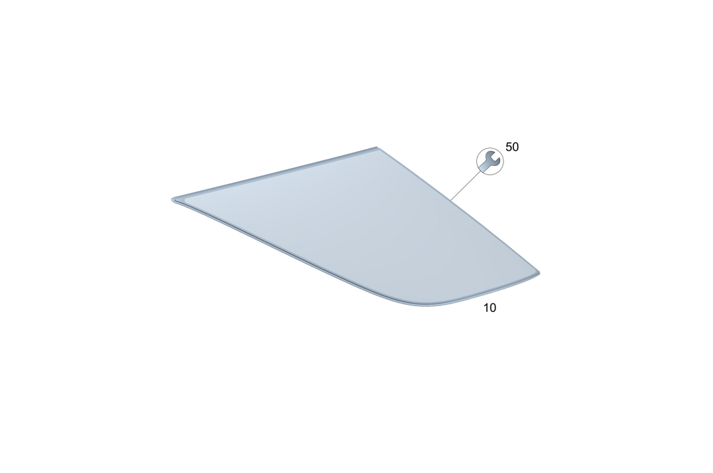 167-670-84-00 - Side Window Pane, Tinted 2020-2025 Mercedes-Benz ...