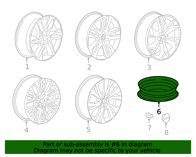 2018-2025 Chevrolet Black Aluminum 20" Wheel 84208837 | GM Parts Center