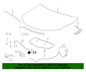 13479258 - Hood Prop Rod Retainer 2020-2023 GM | Chevrolet Parts Direct