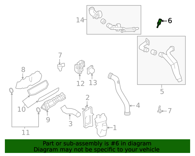 2015-2022 Audi Temp Sensor 03N-906-081-D | Audi USA Parts