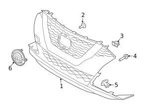 2019-2023 Nissan Maxima Grille Assembly 62310-9DJ0A | Parts for Nissans
