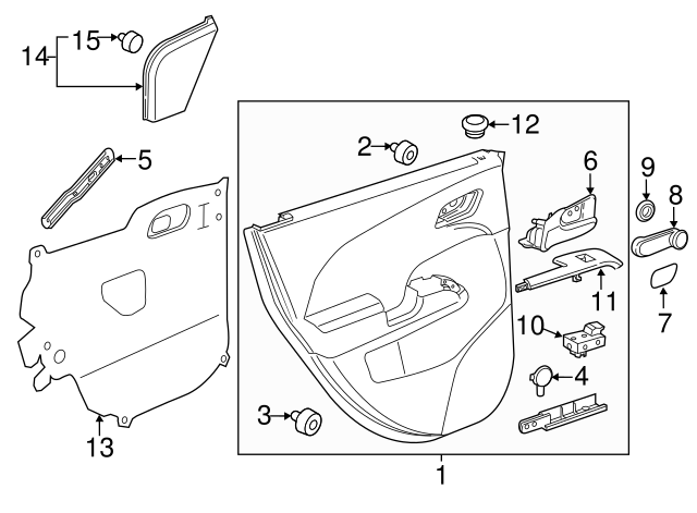 2012-2019 Chevrolet Window Switch - Driver's Side (LH) 95188249 ...