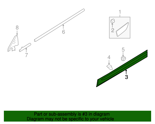 Genuine Lower Molding for 2012-2019 Land Rover Range Rover Evoque ...