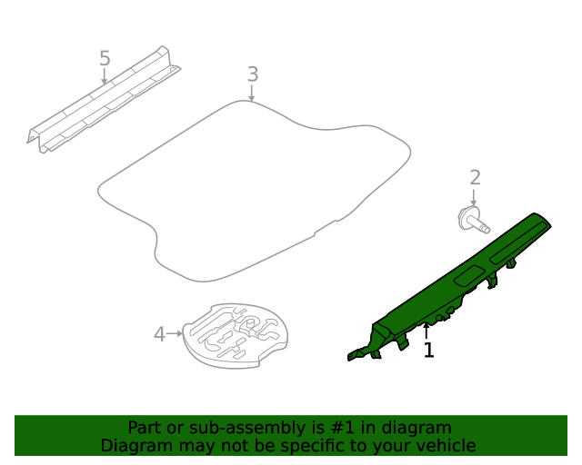 2020-2024 Nissan Sentra Rear Panel Trim 84921-6LE0A | Team Nissan Inc.