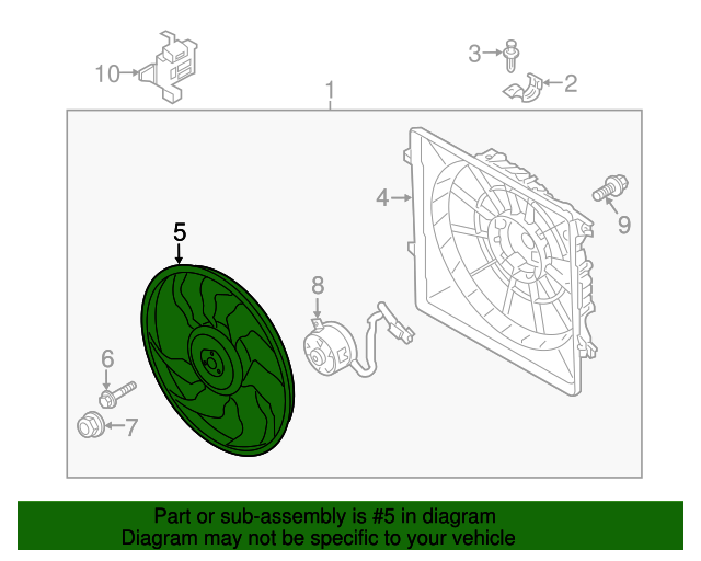 25231-3R000 - Fan Blade 2014-2020 Kia | Kia.Parts Store