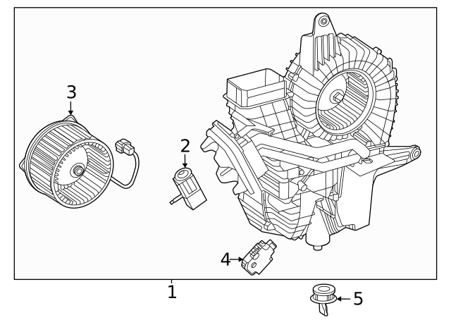 099-906-00-03 - HVAC Air Inlet Door Actuator 2020-2024 Mercedes-Benz ...