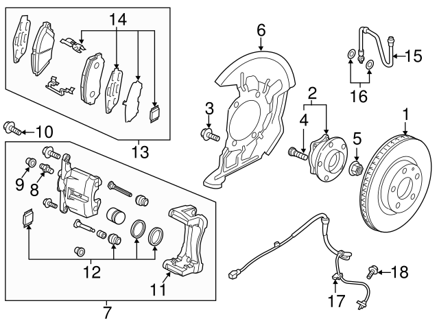 2014-2021 Mazda Brake Pads Front B6YS-33-28ZB | RealMazdaParts.com