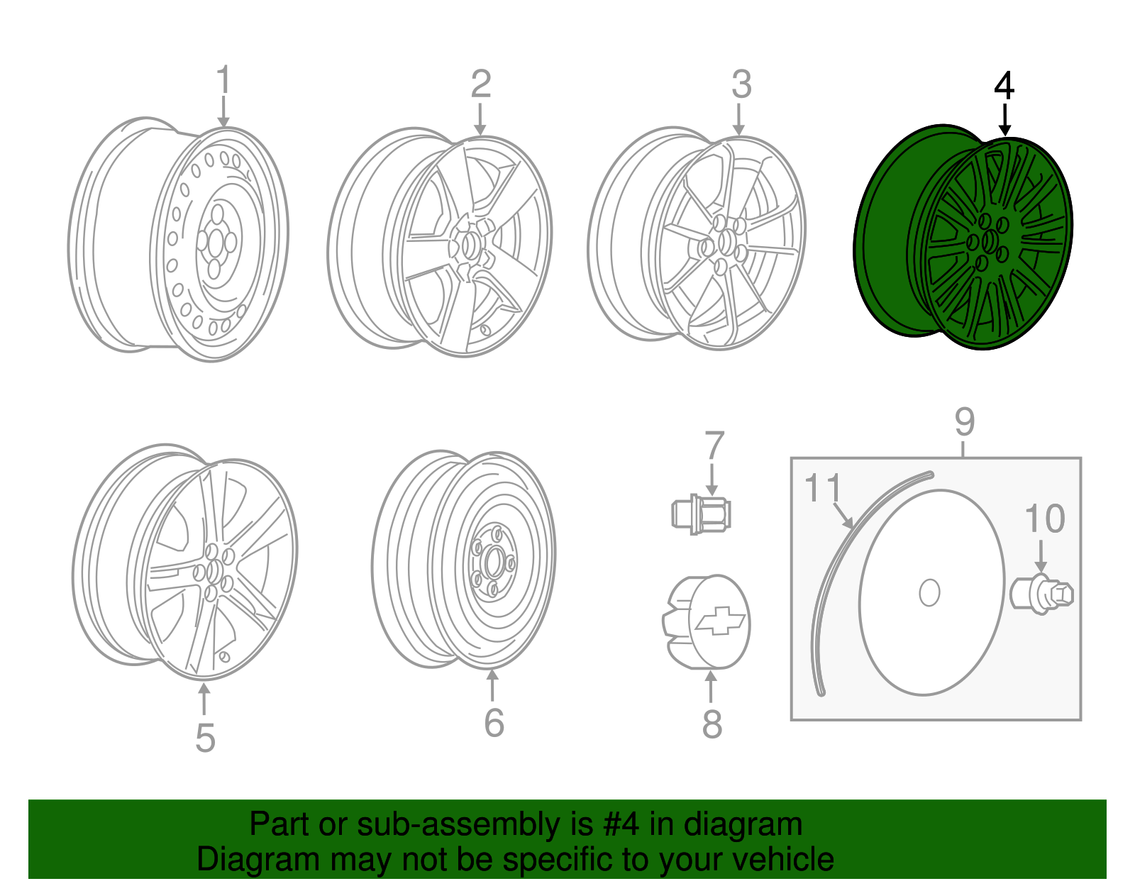 13259230 - 16x4-Inch Spare Wheel 2011-2016 Chevrolet | Gateway Buick ...