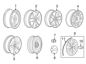 13254959 Wheel - New OEM Part From GM Parts Direct | GM Parts Store