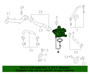 2019-2022 Subaru Heater Valve 21319AA010 | QuirkParts