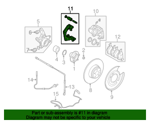 SXP500060 - Disc Brake Caliper Bracket 2006-2011 Land Rover ...