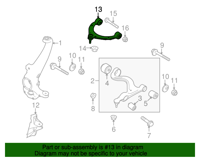 970-341-051-10 - Suspension Control Arm 2010-2014 Porsche Panamera ...
