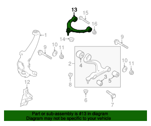 970-341-051-10 - Suspension Control Arm 2010-2014 Porsche Panamera ...