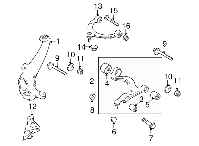 970-341-051-10 - Suspension Control Arm 2010-2014 Porsche Panamera ...