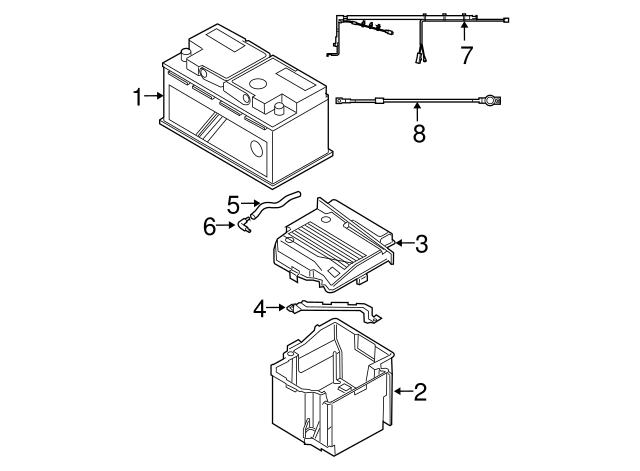 2004-2008 Mini Cooper Battery Cover 61-21-6-924-895 | Mini Parts Direct
