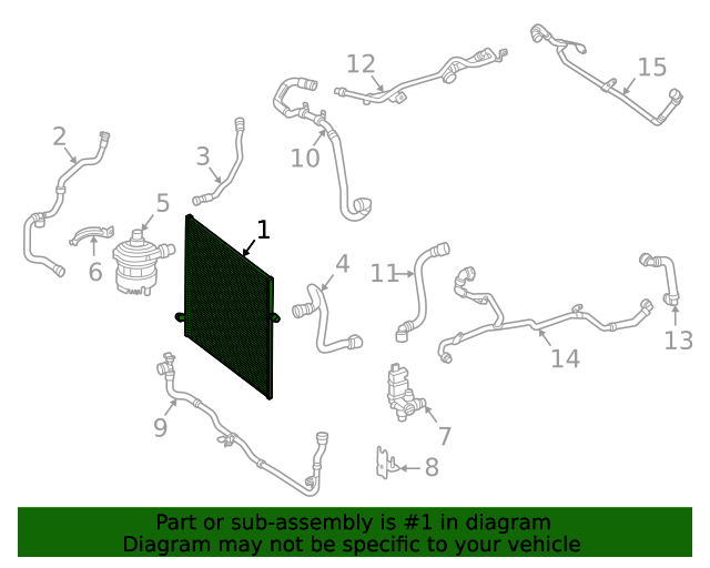 099-500-91-00 - Radiator 2021-2023 Mercedes-Benz | AutoNationParts.com