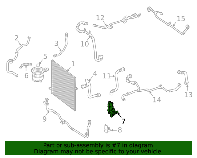 2021-2023 Mercedes-Benz HVAC Heater Control Valve 000-506-15-00 ...