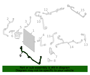 223-500-72-00 - Coolant Hose 2021-2024 Mercedes-Benz | Mercedes-Benz ...