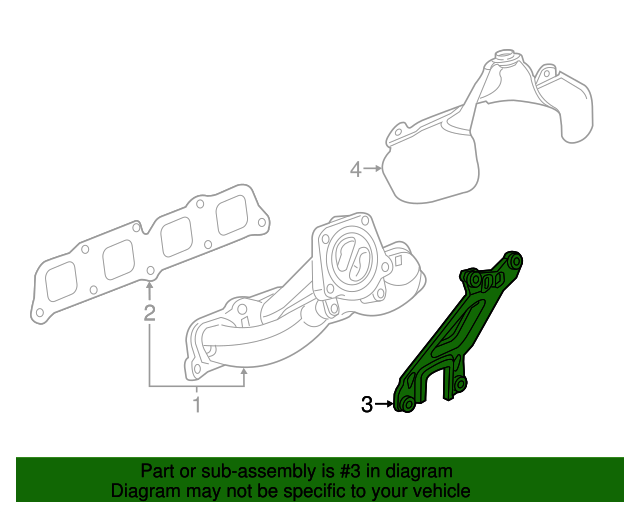 2013-2023 GM Exhaust Manifold Brace 12650097 | GMPartsDirect.com