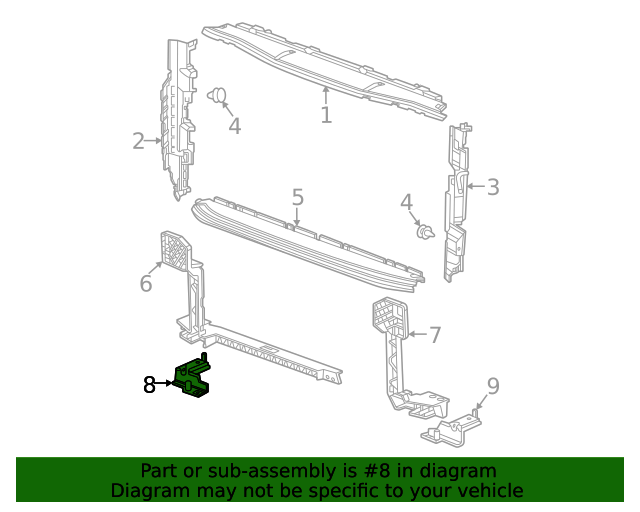 2021-2024 GM Lower Bracket 84868126 | GMPartsDirect.com