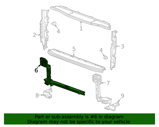 2021-2024 GM Support Bracket 84762898 GM | GMPartsDirect.com
