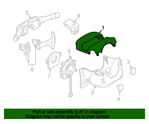 2009-2020 Nissan 370Z Upper Column Cover 48471-1EJ0B | OEM Parts Online