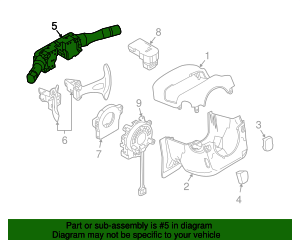 2009-2015 Nissan Multi-Function Switch 25560-9N00B | Burien Nissan Parts