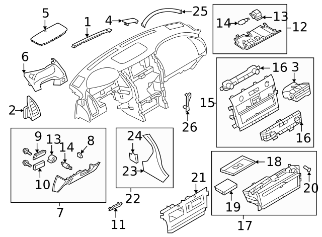 2021-2024 Nissan Armada Panel Assembly 68420-6JL0C | World OEM Parts Nissan