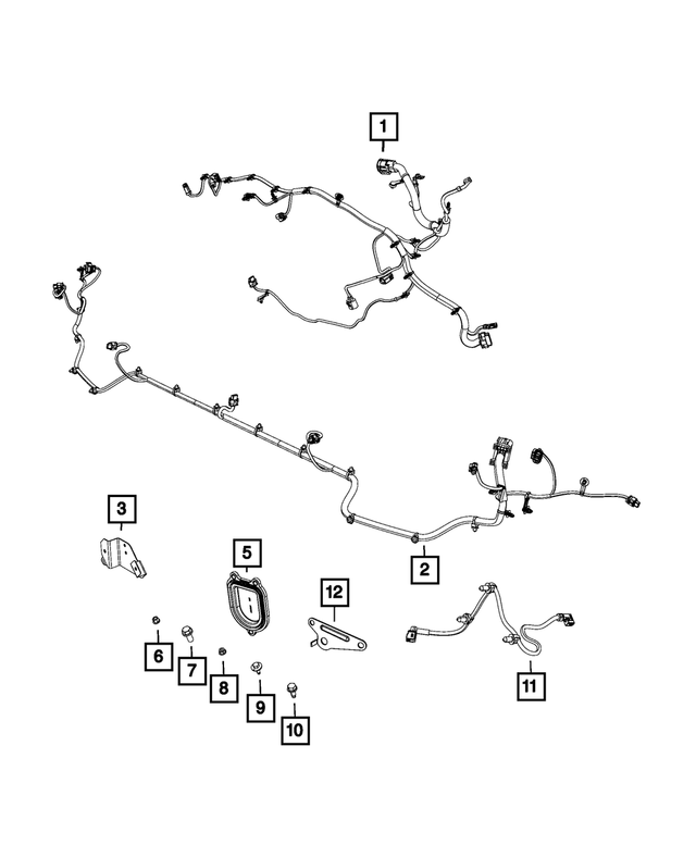 2021-2022 Ram 1500 Front End Module Wiring 68488629AA | Mopar Estores