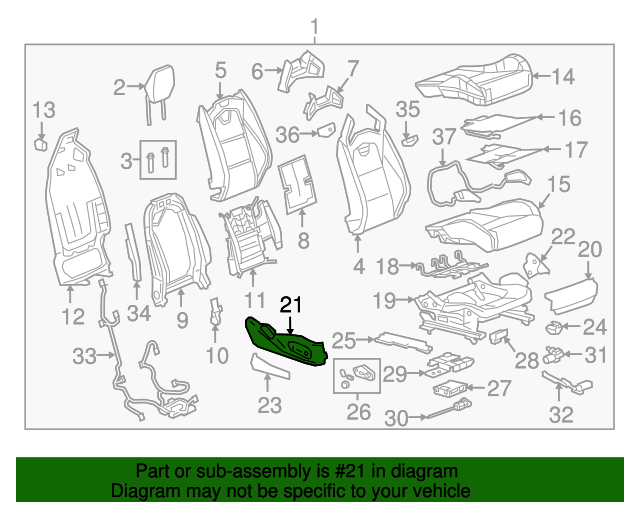 2016-2019 Cadillac Outer Finish Panel 23284793 | GMPartsDirect.com
