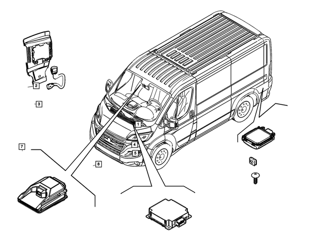 2023-2024 Ram Forward Facing Camera Module 68563796AA | Mopar eStore