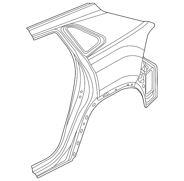3CM-809-843 - Quarter Panel 2020-2023 Volkswagen Atlas Cross Sport ...