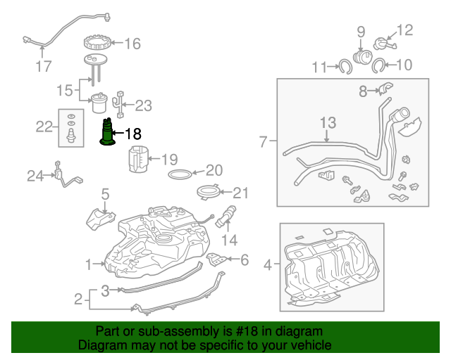 23220-31370 - Fuel Pump - 2010-2018 Lexus | MyLexusParts