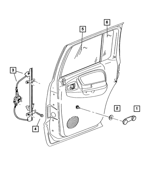 Rear Door for 2001 Dodge Dakota | Wholesale MOPAR