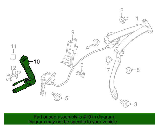 Genuine BMW 72-11-9-177-771 | Buckle End | FREE Shipping on Most Orders ...