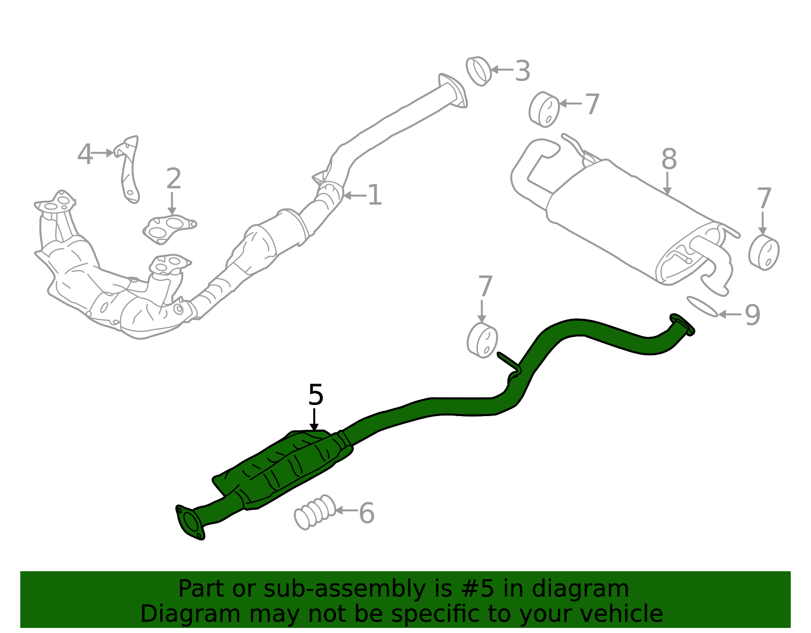 44200FL160 - Exhaust Pipe 2019-2023 Subaru Crosstrek | AutoNation Parts