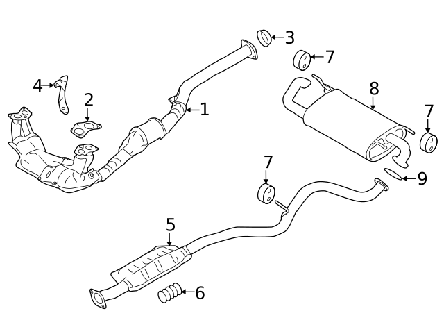 2019-2023 Subaru Crosstrek Exhaust System Hanger 44521AA470 | Subaru ...