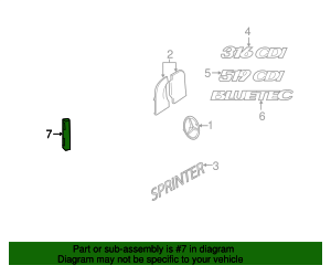 906-742-15-30-9051 - Hinge Cover 2010-2023 Mercedes-Benz | Mercedes ...